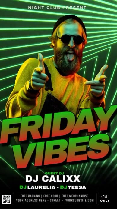 Friday Vibes Party Template | PosterMyWall
