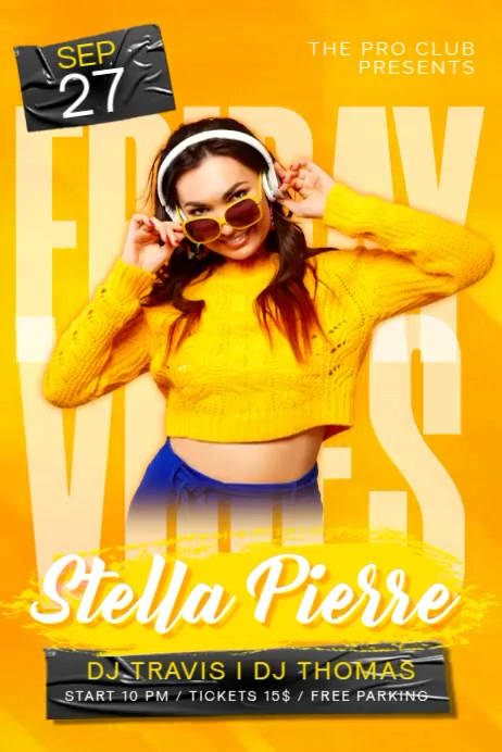 Friday Vibes Party Template | PosterMyWall