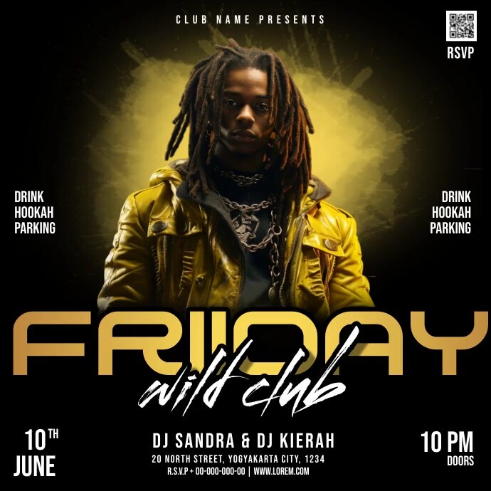 Copy of Friday Wild Club Party | PosterMyWall