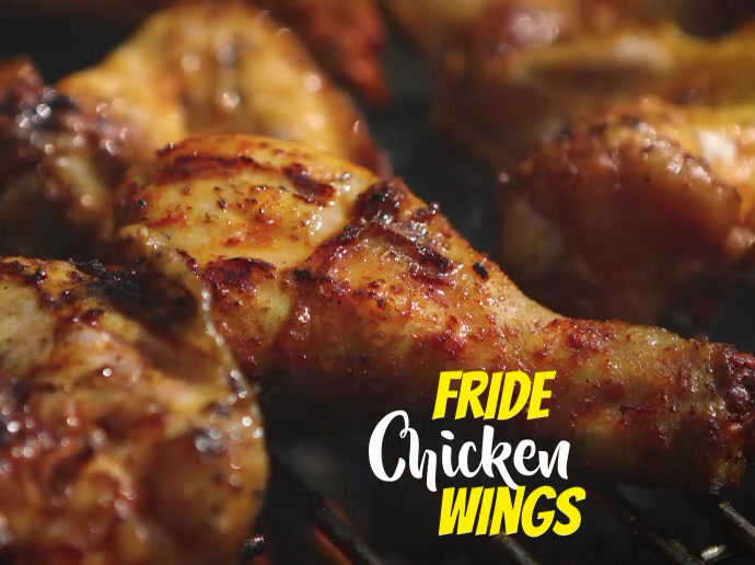 Copy of fride chicken wings | PosterMyWall