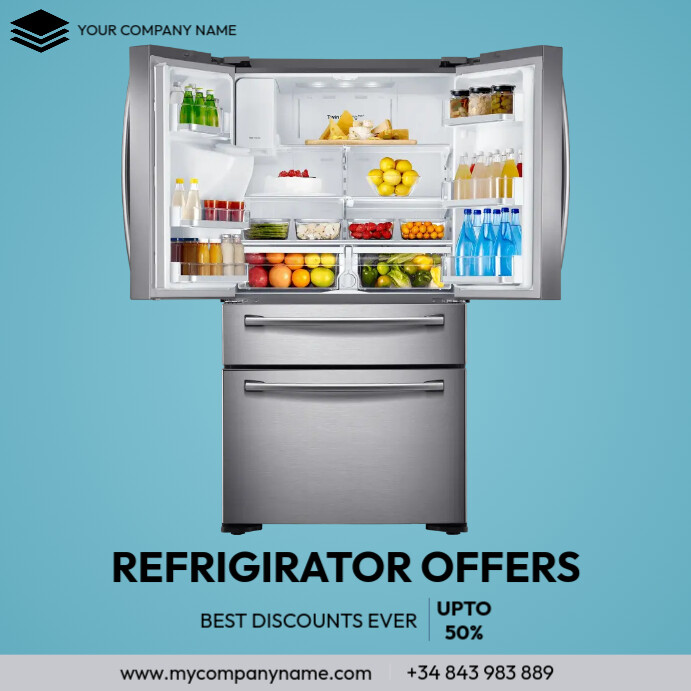 fridge Template | PosterMyWall