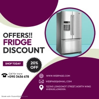 FRIDGE DISCOUNT FLYER Template | PosterMyWall