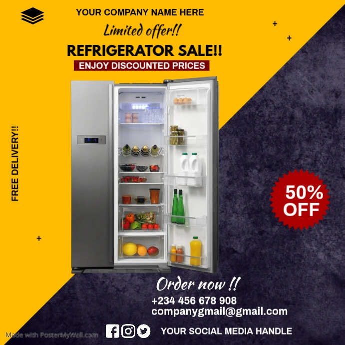 Copy of fridge sale | PosterMyWall