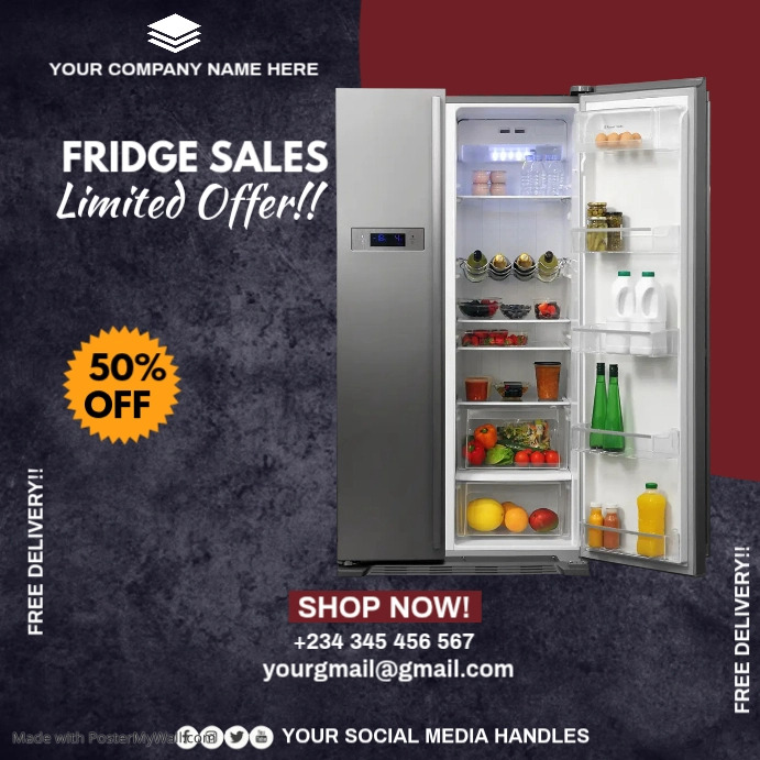 Copy of fridge sale | PosterMyWall