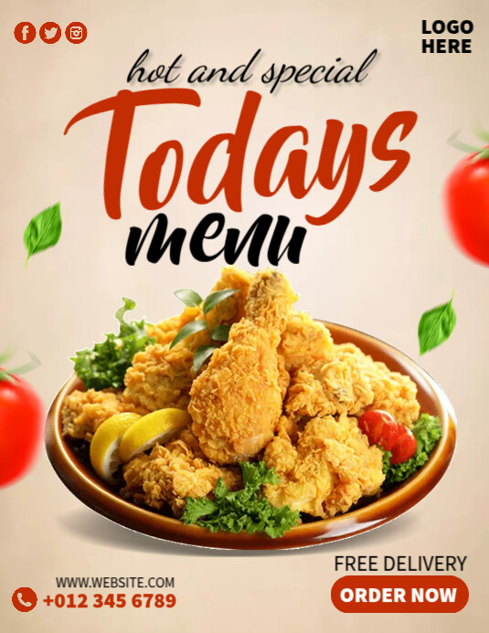 Copy of Fried Chicken Ads | PosterMyWall