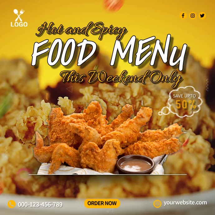 Fried Chicken Best Deals Video Template | PosterMyWall