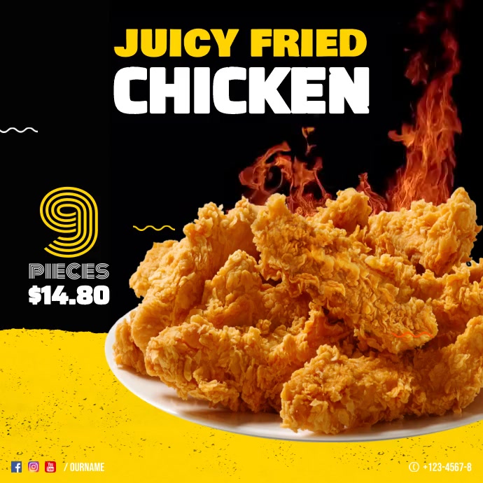 Fried Chicken Buckets Ad Template | PosterMyWall
