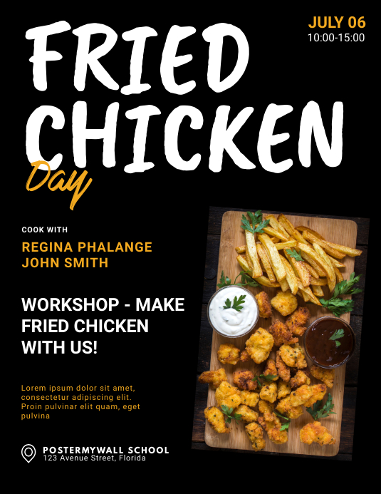 Fried Chicken Day Flyer Template | PosterMyWall