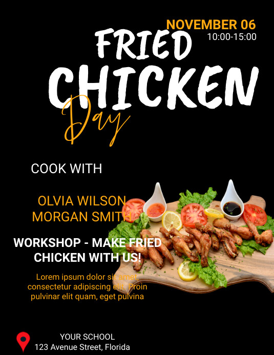 Fried Chicken Day Flyer Template | PosterMyWall