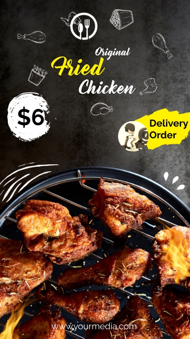 fried chicken Template | PosterMyWall