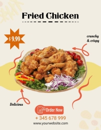 Fried Chicken Menu Template | PosterMyWall