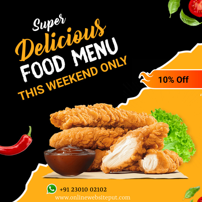 FRIED CHICKEN Template | PosterMyWall