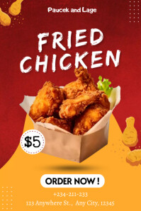 FRIED CHICKEN.A Template | PosterMyWall