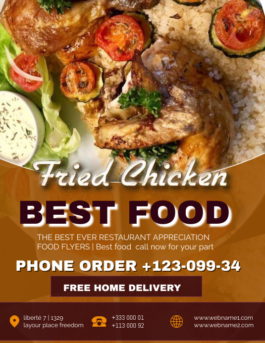 FRIED CHICKEN Template | PosterMyWall