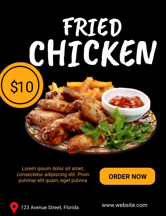 Fried Chicken Template | PosterMyWall