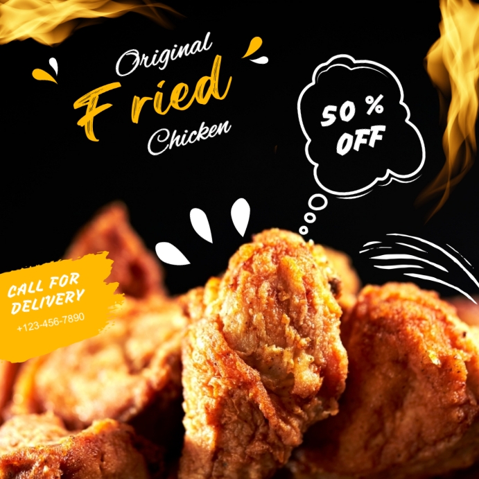 Copy of Fried Chicken | PosterMyWall