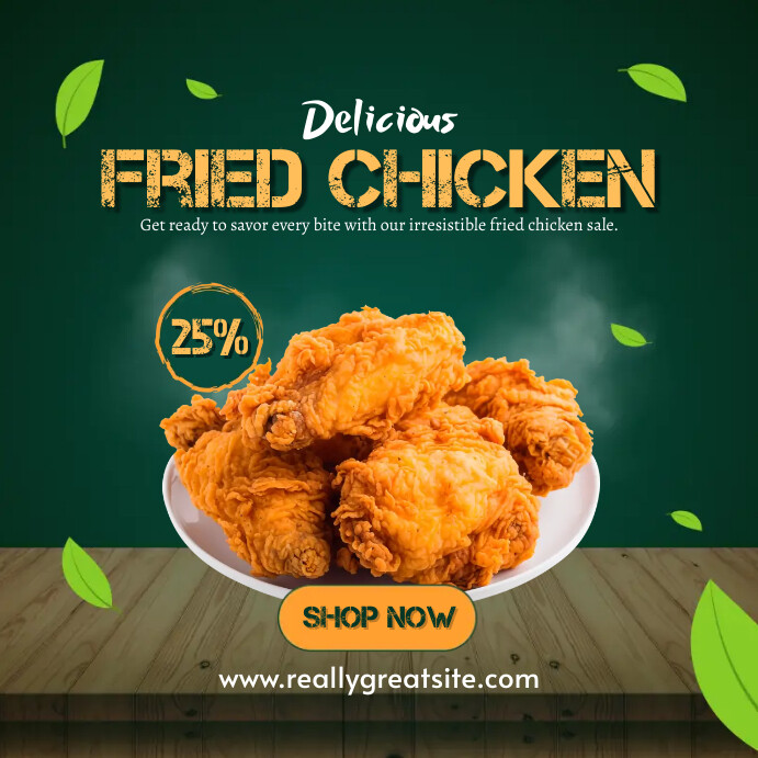 Modèle Fried Chicken Flyer | PosterMyWall
