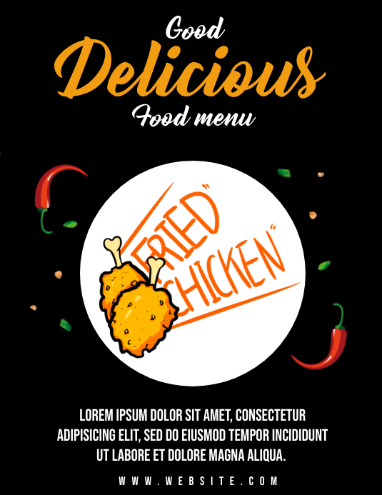 Plantilla de Flyer de Pollo Frito | PosterMyWall