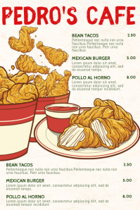 Fried Chicken Menu Design Template | PosterMyWall