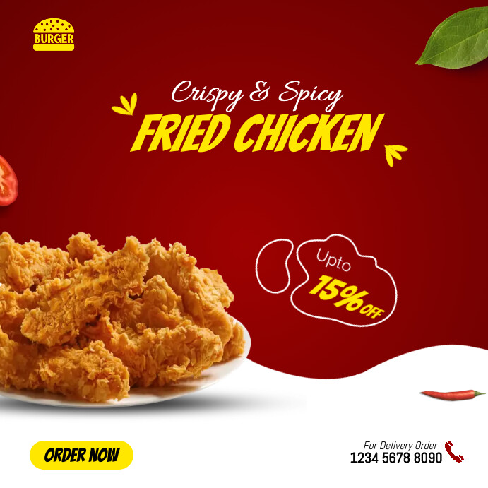 Fried Chicken Instagram Post Template | PosterMyWall