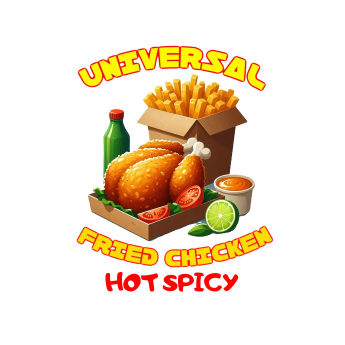 FRIED CHICKEN LOGO Template | PosterMyWall