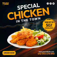 Fried Chicken Menu Template | PosterMyWall