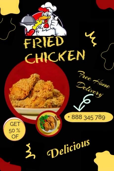 Fried Chicken Poster Template | PosterMyWall
