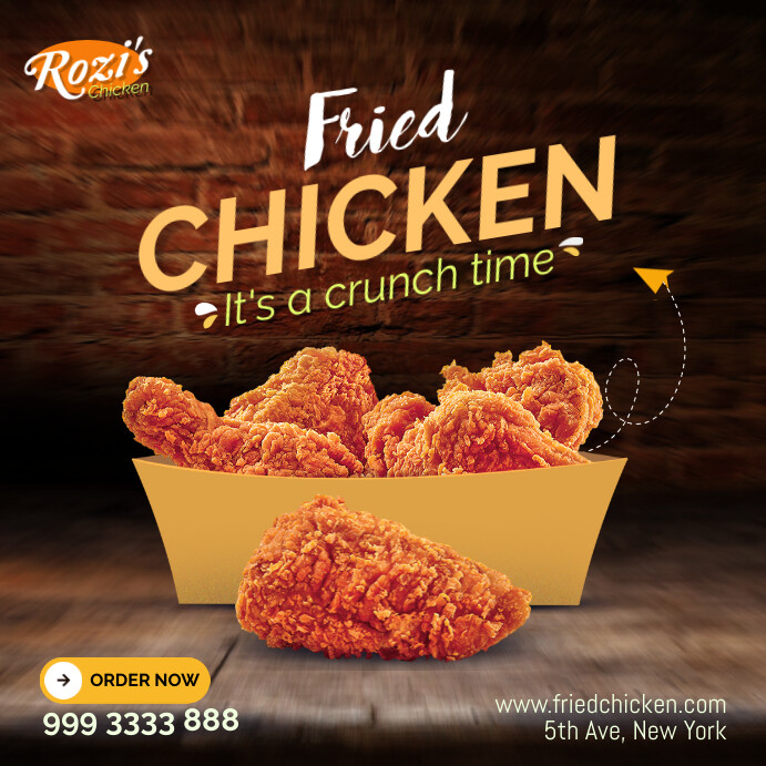 Copia de Fried Chicken Sale Banner Social Post | PosterMyWall