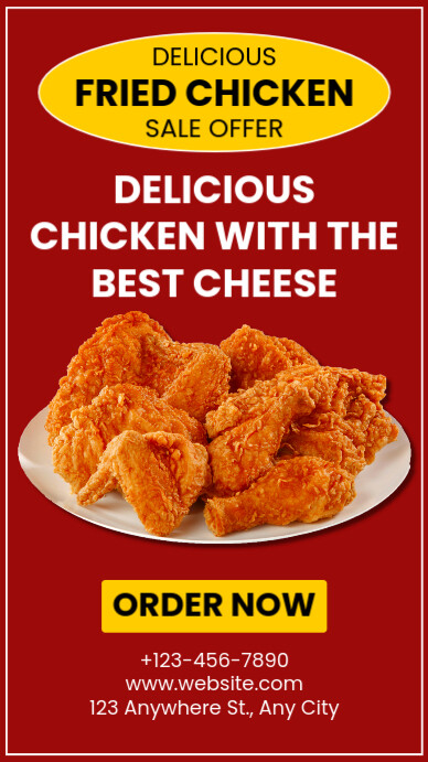 Plantilla de Fried Chicken Sale Instagram Story | PosterMyWall