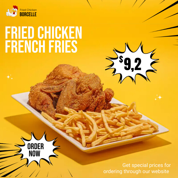 fried chicken template | PosterMyWall