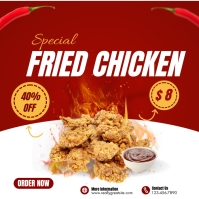 fried chicken template | PosterMyWall