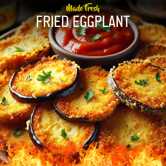 Fried Eggplant Appetizer Template | PosterMyWall