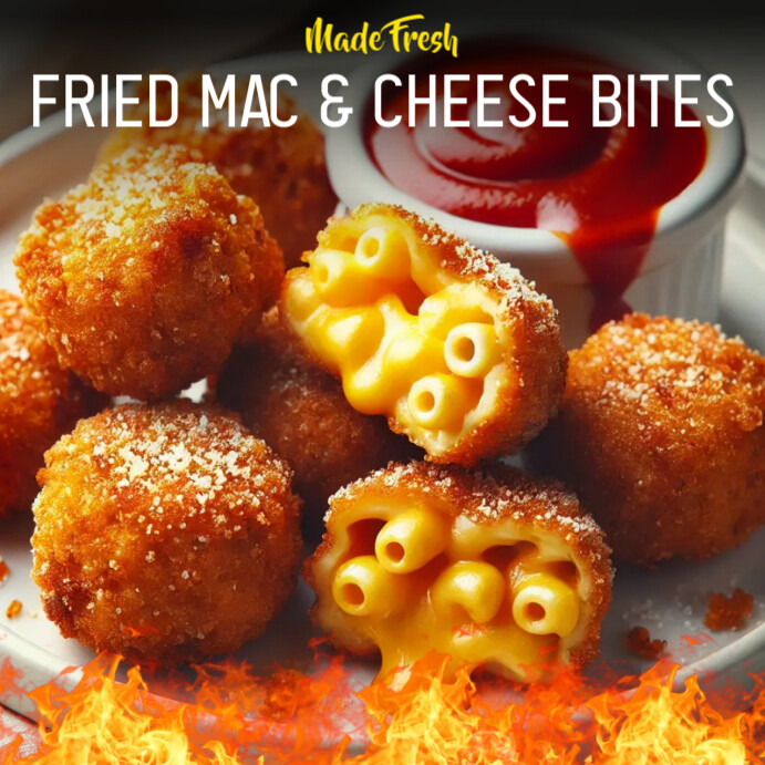 Copy of Fried Mac and Cheese Bites | PosterMyWall