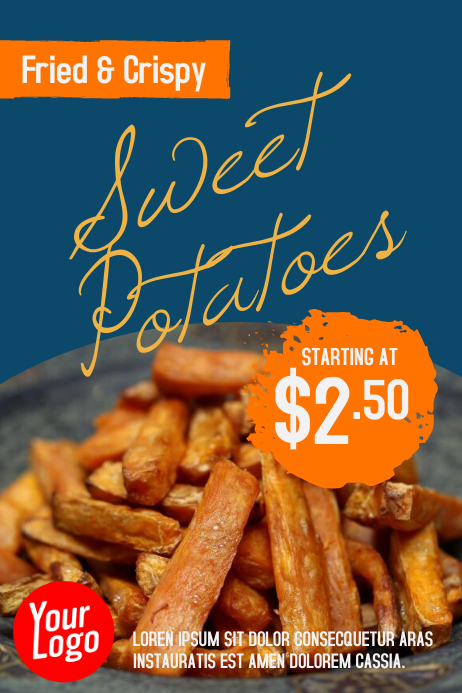 Copy of Fried Sweet Potato Poster Ad | PosterMyWall