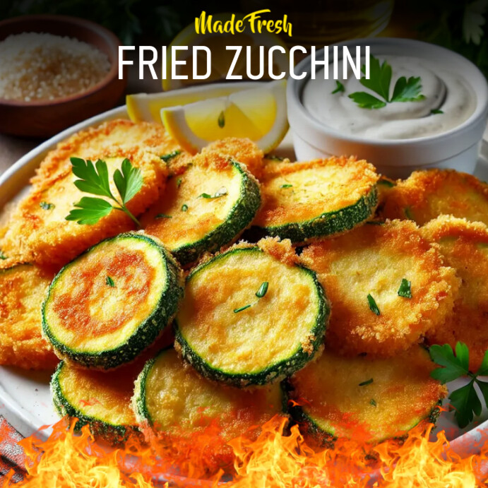 Fried Zucchini Instagram Templat | PosterMyWall