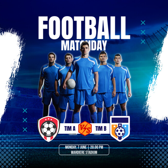 Copy of Friendly FOOTBALL MATCH DAY | PosterMyWall
