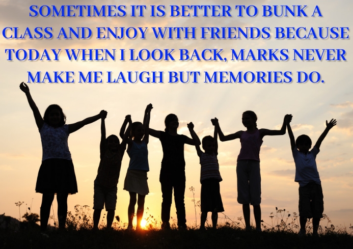 FRIENDS AND ENJOY QUOTE TEMPLATE | PosterMyWall