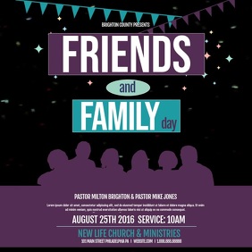 Customize Family & Friends Day Program Templates | PosterMyWall