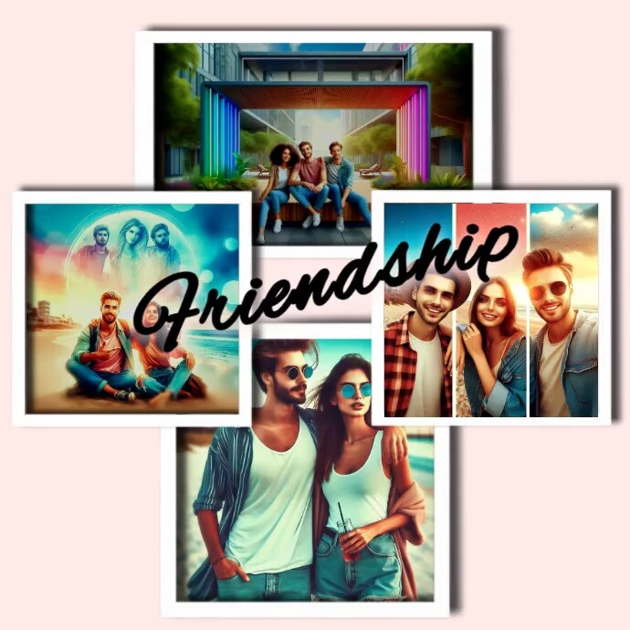 Friends Photo Collage Template | PosterMyWall