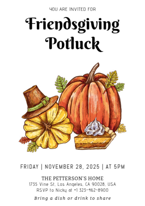friendsgiving Template | PosterMyWall