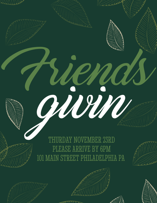 friendsgiving Template | PosterMyWall