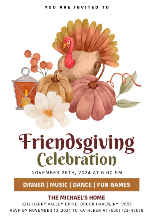 friendsgiving Template | PosterMyWall