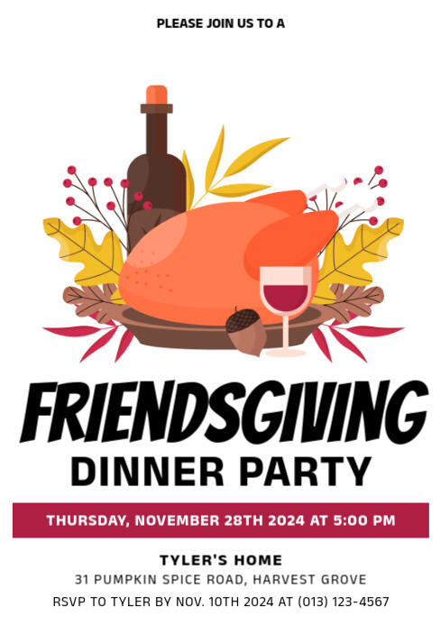 Plantilla de Friendsgiving | PosterMyWall