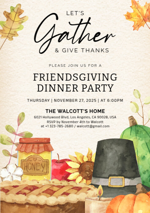 friendsgiving Template | PosterMyWall