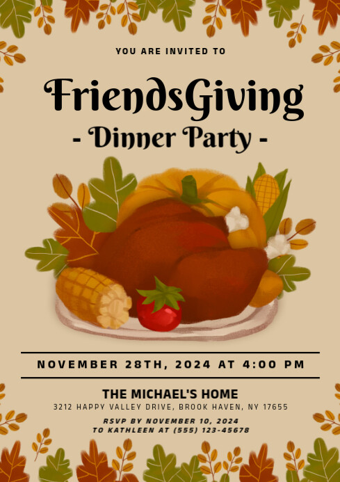 Copy of friendsgiving | PosterMyWall