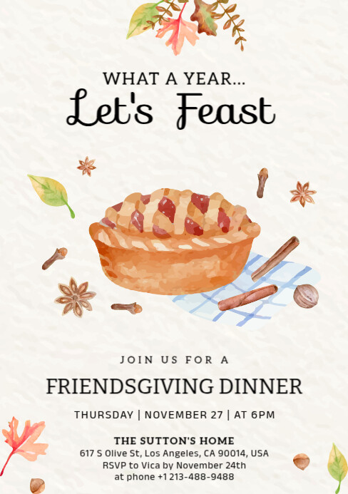 Copy of friendsgiving | PosterMyWall