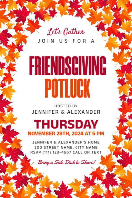 Copy of Friendsgiving | PosterMyWall