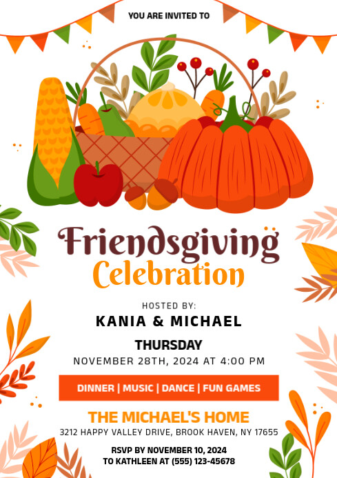 Copy of Friendsgiving | PosterMyWall