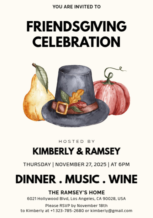 friendsgiving Template | PosterMyWall