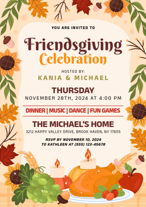 Copy of Friendsgiving | PosterMyWall